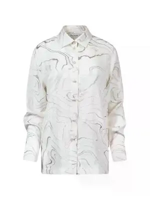 MIA PECULIAR Pearl-button Shirt