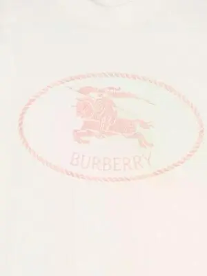 Burberry Knight-stamp Cotton T-shirt - Neutrals
