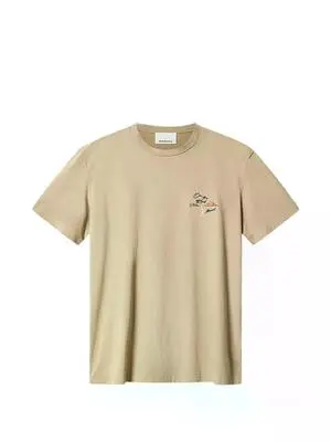 Isabel Marant Honore Chest-embroidery T-shirt - Neutrals