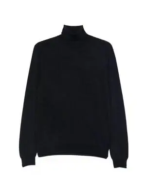 ZANONE Turtleneck Long-sleeve Sweater - Blue