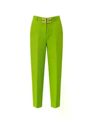 Elisabetta Franchi Buckle Trousers - Green