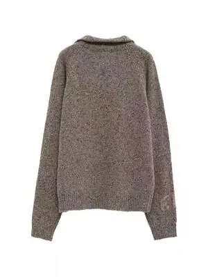ERL Knitted Polo Neck Sweater