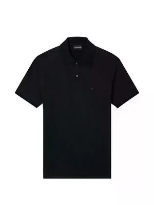 Emporio Armani Slim-fit Piqué Polo Shirt - Blue