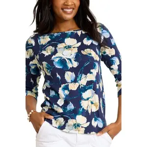 Tommy Bahama Ashby Isles Beleza Blossom Cotton Top - Coastline