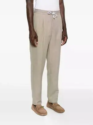 Brunello Cucinelli Pleated Drawstring Trousers - Neutrals