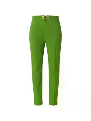 Elisabetta Franchi Slim-fit Trousers With Gold-tone Hardware