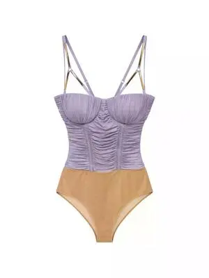 Elisabetta Franchi Ruched Strap Bodysuit