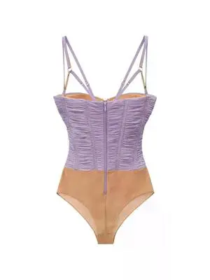 Elisabetta Franchi Ruched Strap Bodysuit