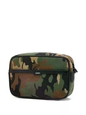 Amiri Camouflage Appliqué Wash Bag