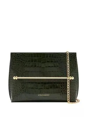 Strathberry Leather Clutch With Chain Strap