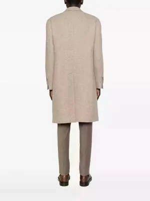 Tagliatore Double-breasted Herringbone Overcoat