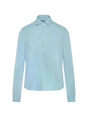 Fedeli Steve Collared Shirt - Blue
