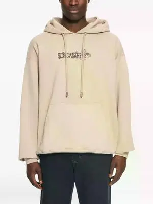 Off-White Heraldic Arrow Drawstring Hoodie - Neutrals