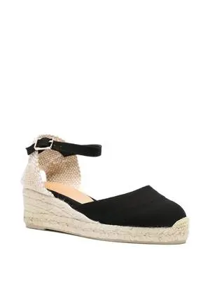 CastaÑer Carol Ankle-strap Espadrilles - Black