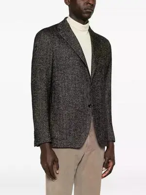 Tagliatore Single-breasted Herringbone Blazer