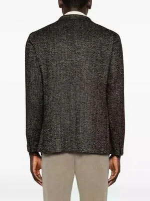 Tagliatore Single-breasted Herringbone Blazer