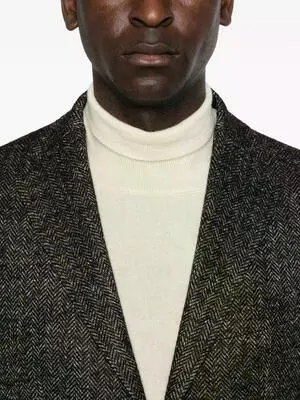 Tagliatore Single-breasted Herringbone Blazer