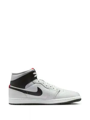 JORDAN Air 1 Mid Lace-up Sneakers - Grey