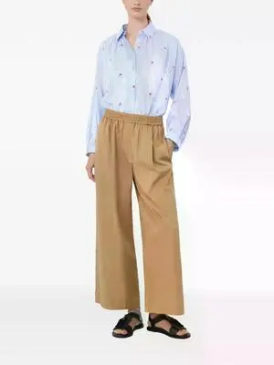 Max Mara Striped Floral Shirt