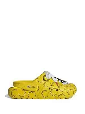 Adidas X The Simpsons Adilette /black Clogs - Yellow
