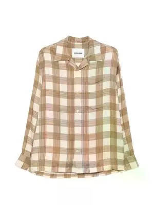 JIL SANDER Check-print Shirt - Neutrals
