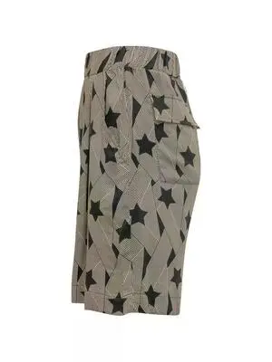 A PAPER KID Star-print Bermuda Shorts