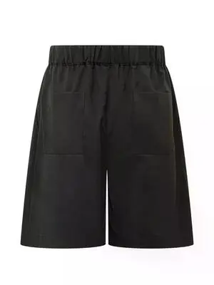 A PAPER KID Elasticated Waistband Bermuda Shorts - Black