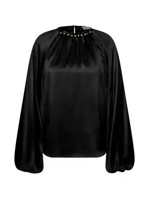 Rebecca Vallance Studded Lavinia Blouse - Black