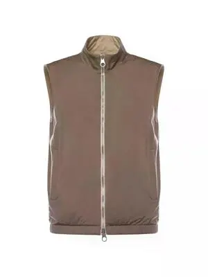 Loro Piana Zip-up Collarless Gilet