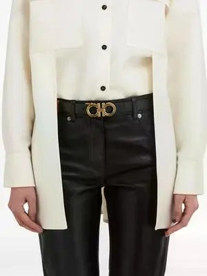 FERRAGAMO Reversible And Adjustable Gancini Belt