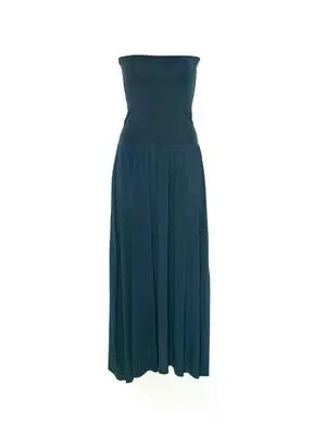 ERES Oda Strapless Midi Dress - Blue