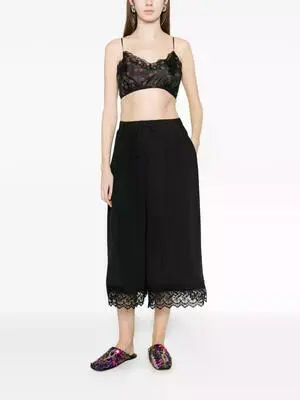 Simone Rocha Floral-lace Crop Top