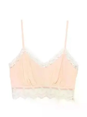 Simone Rocha Lace-trimmed Crop Top