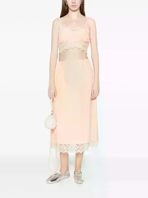 Simone Rocha Lace-trimmed Crop Top