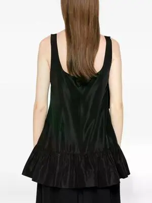 Simone Rocha Floral-appliqué Taffeta Top