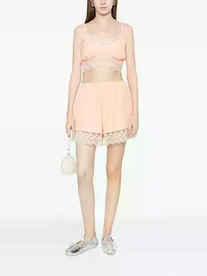 Simone Rocha Lace-trim Mini Shorts