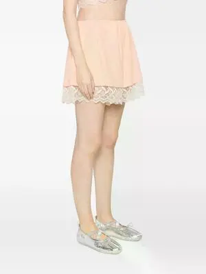 Simone Rocha Lace-trim Mini Shorts
