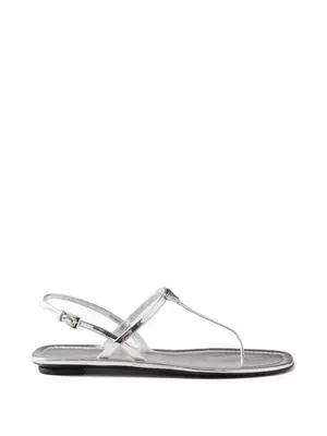 Prada Metal Buckle Thong Sandals