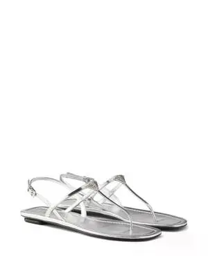 Prada Metal Buckle Thong Sandals
