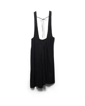 Prada Satin Sablé Dress With Suspenders