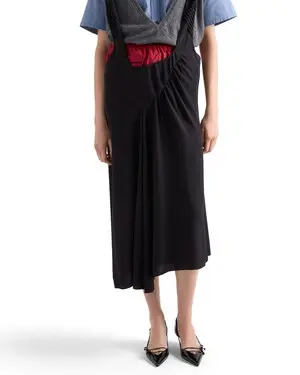 Prada Satin Sablé Dress With Suspenders