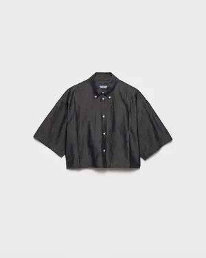 Prada Short-sleeved Chambray Shirt