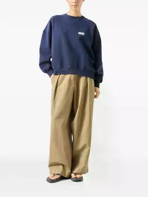American Vintage Plizzy Long-sleeve Sweatshirt - Blue
