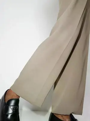 THE FRANKIE SHOP Isla Wide-leg Trousers - Neutrals