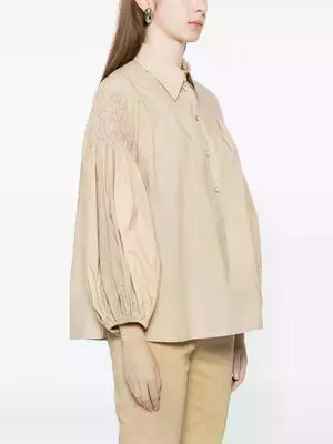 Pinko Bouquet Smocked Blouse