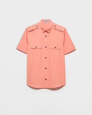 Prada Cotton Poplin Shirt Apricot