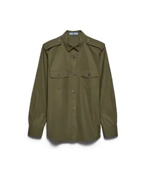 Prada Cotton Poplin Shirt - Green