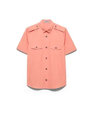 Prada Cotton Poplin Shirt - Orange