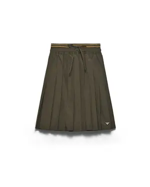 Prada Poplin Midi-skirt - Green