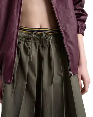 Prada Poplin Midi-skirt - Green